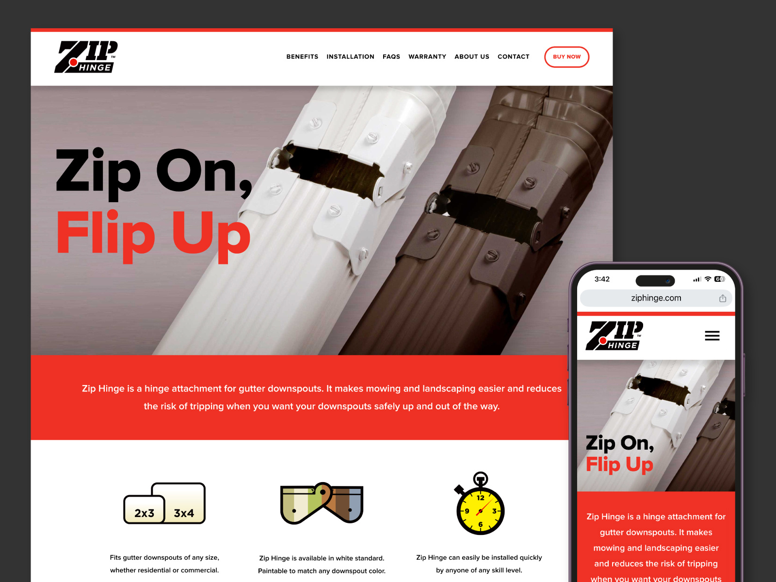 Zip Hinge Website by Nate Perry on Dribbble