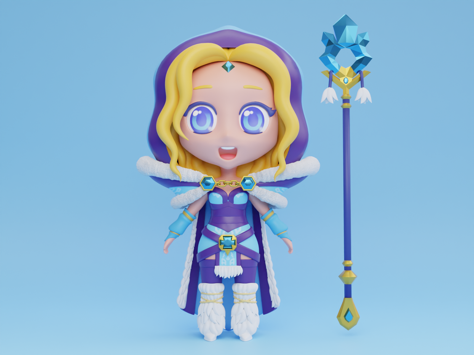 Crystal Maiden chibi Dota 2 by Natty_net13 on Dribbble