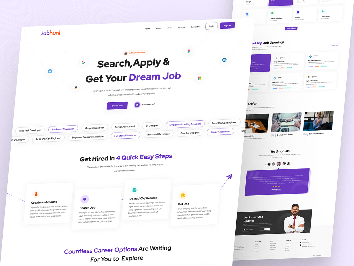 Job Portal Ui Designs Themes Templates And Downloadable Graphic