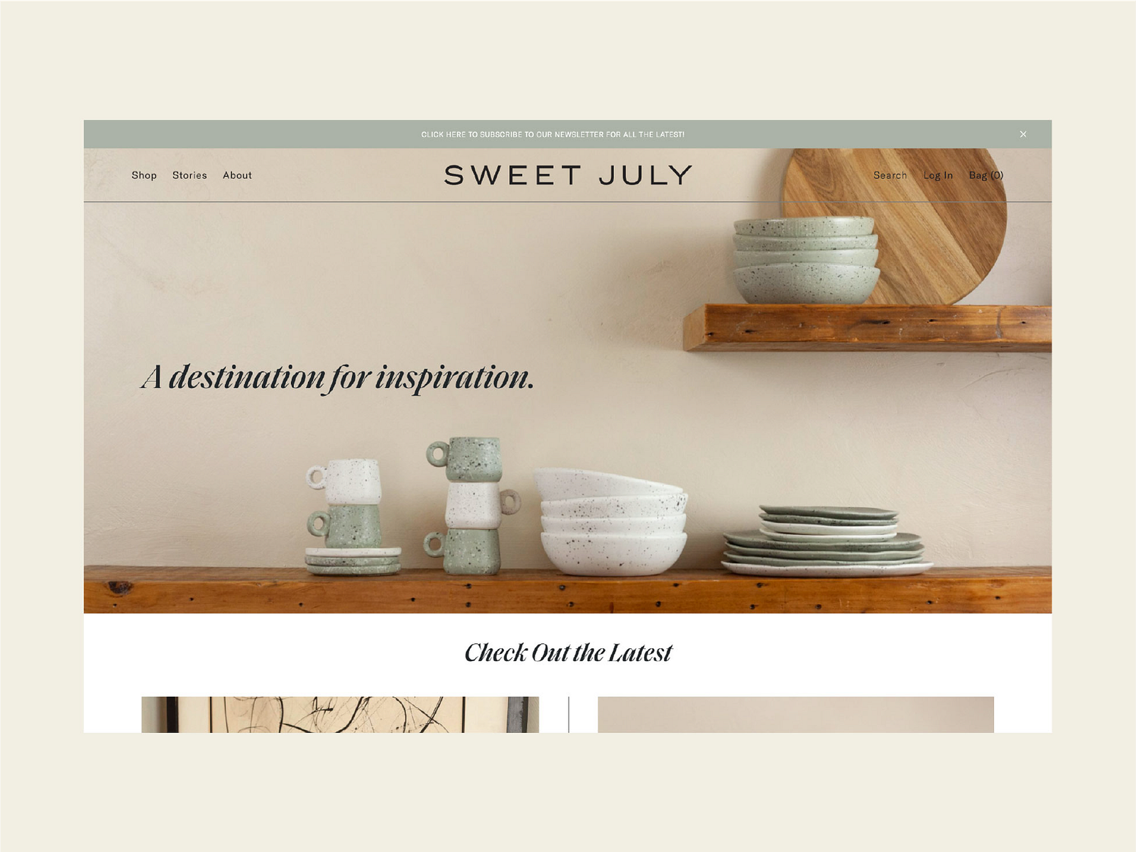 sweetjuly.com by Saturday Studio on Dribbble