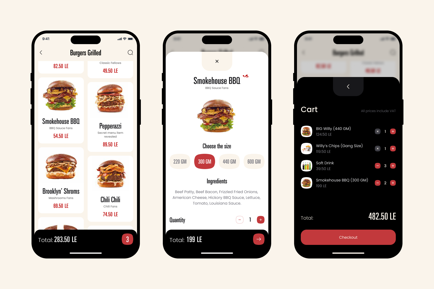 Food ordering App Interaction by Mina Lucas on Dribbble