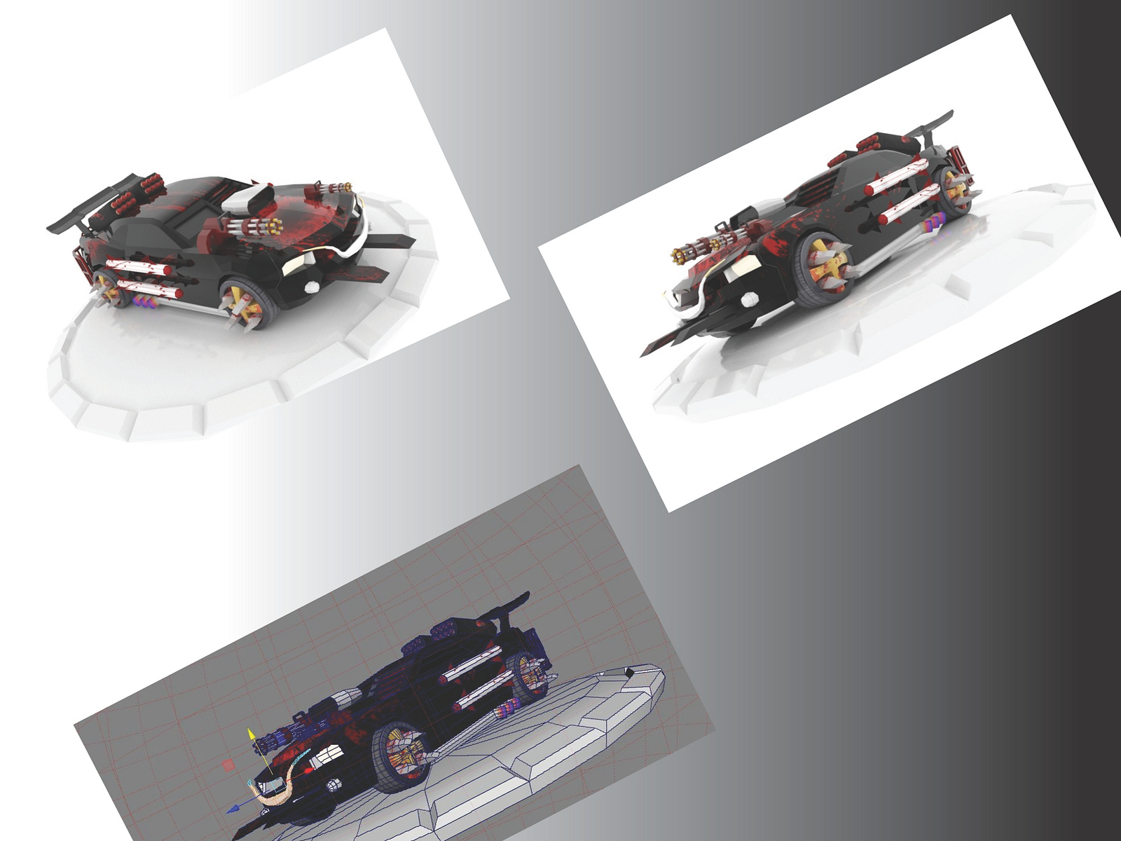 Death racer model. by Milan Saj on Dribbble