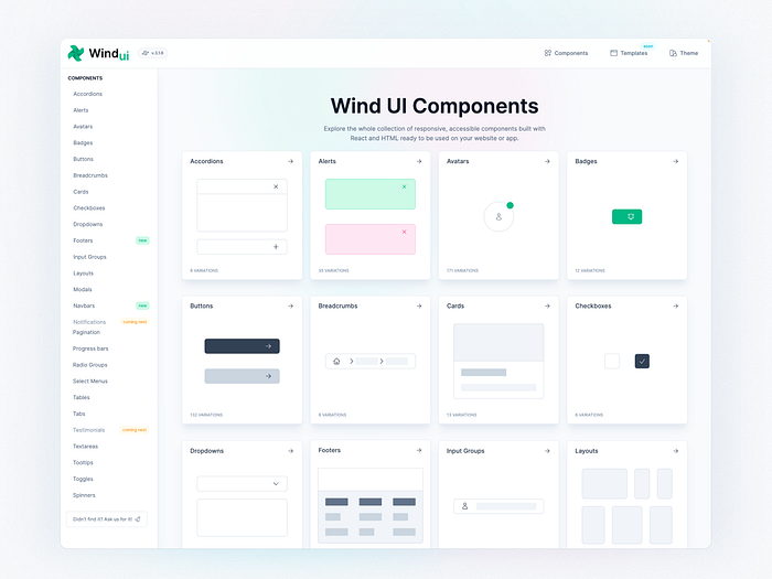 UI Library designs, themes, templates and downloadable graphic elements ...