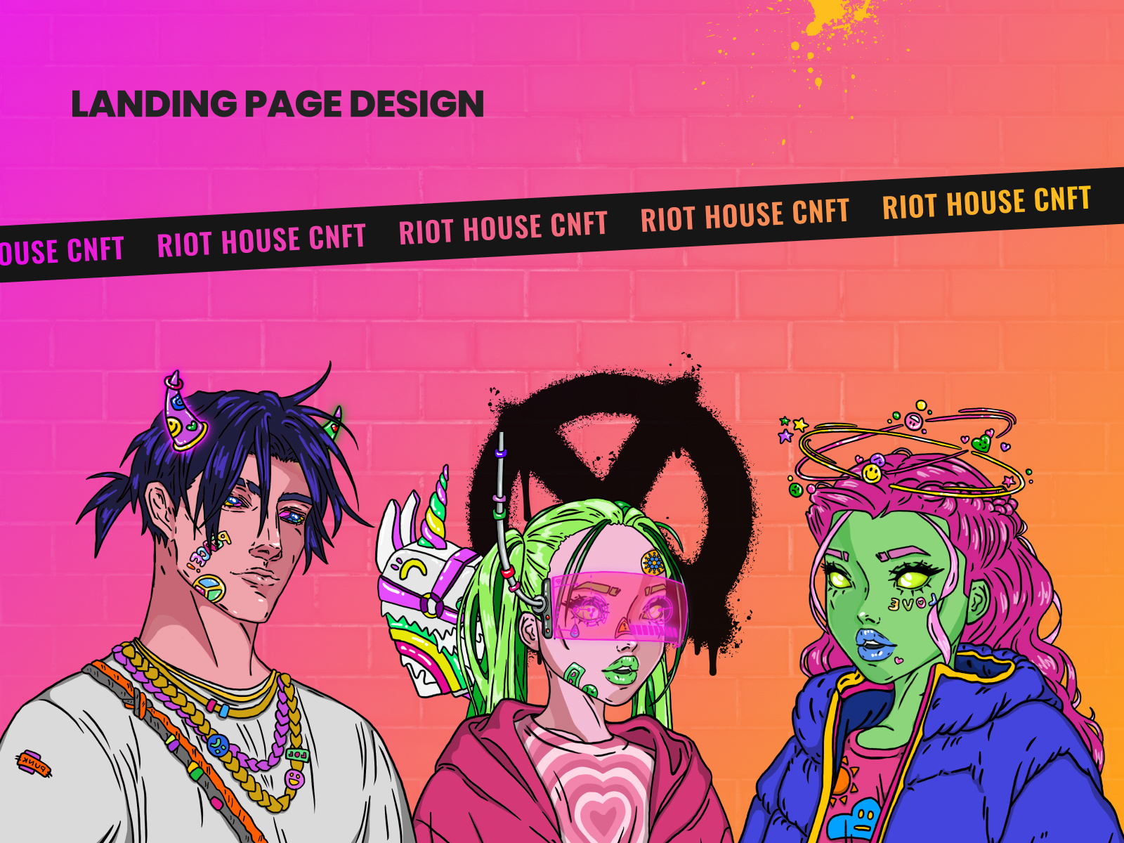 RIOT HOUSE - NFT WEBSITE DESIGN - NFT LANDING PAGE UI DESIGN by ...