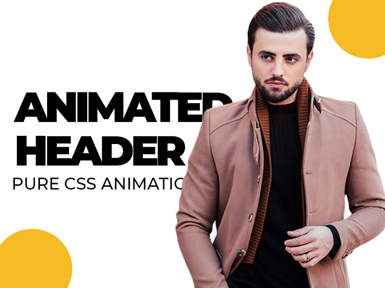 Animated Header using CSS Animation by divinectorweb on Dribbble
