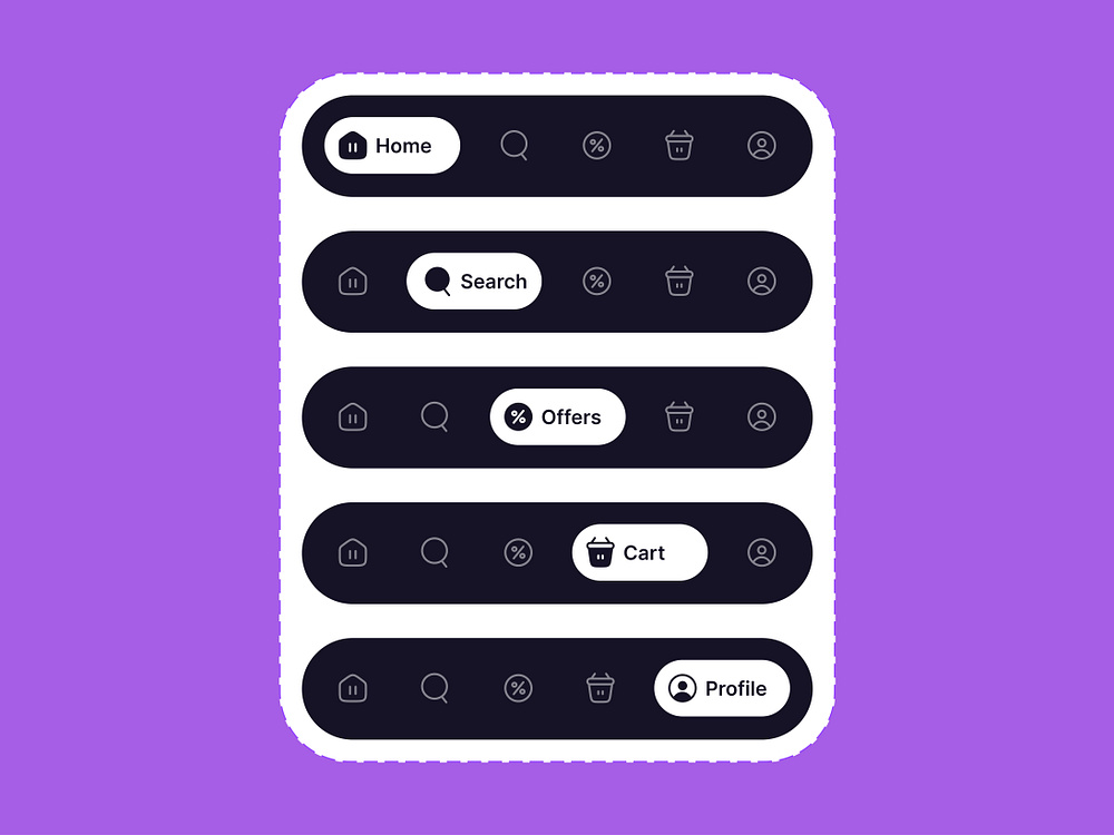 Browse thousands of Tab UI images for design inspiration | Dribbble