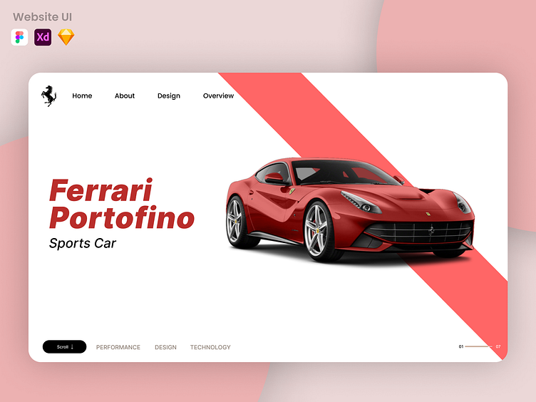 Website for Ferrari Website Landing Page by Atharv Shinde on Dribbble