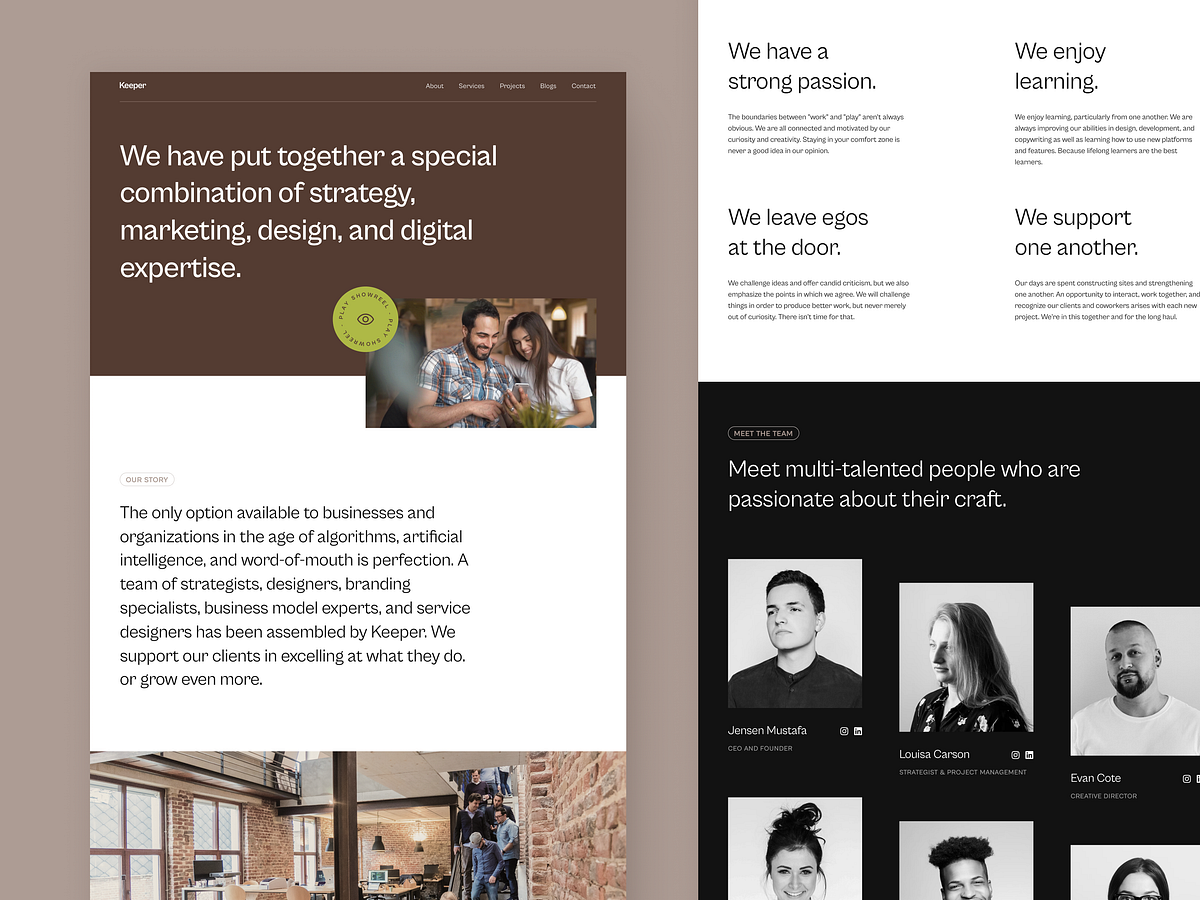 Browse thousands of About Us images for design inspiration | Dribbble