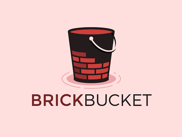 Brick Bucket Logo Design by BrandQueen on Dribbble