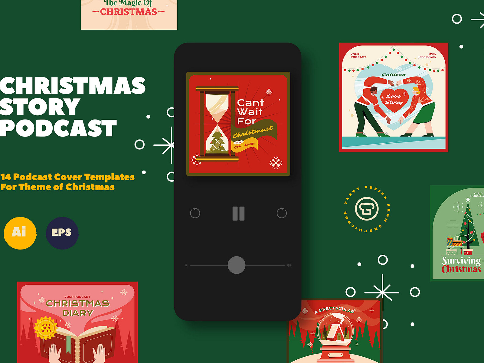 Christmas Story Podcast by Graphicook on Dribbble