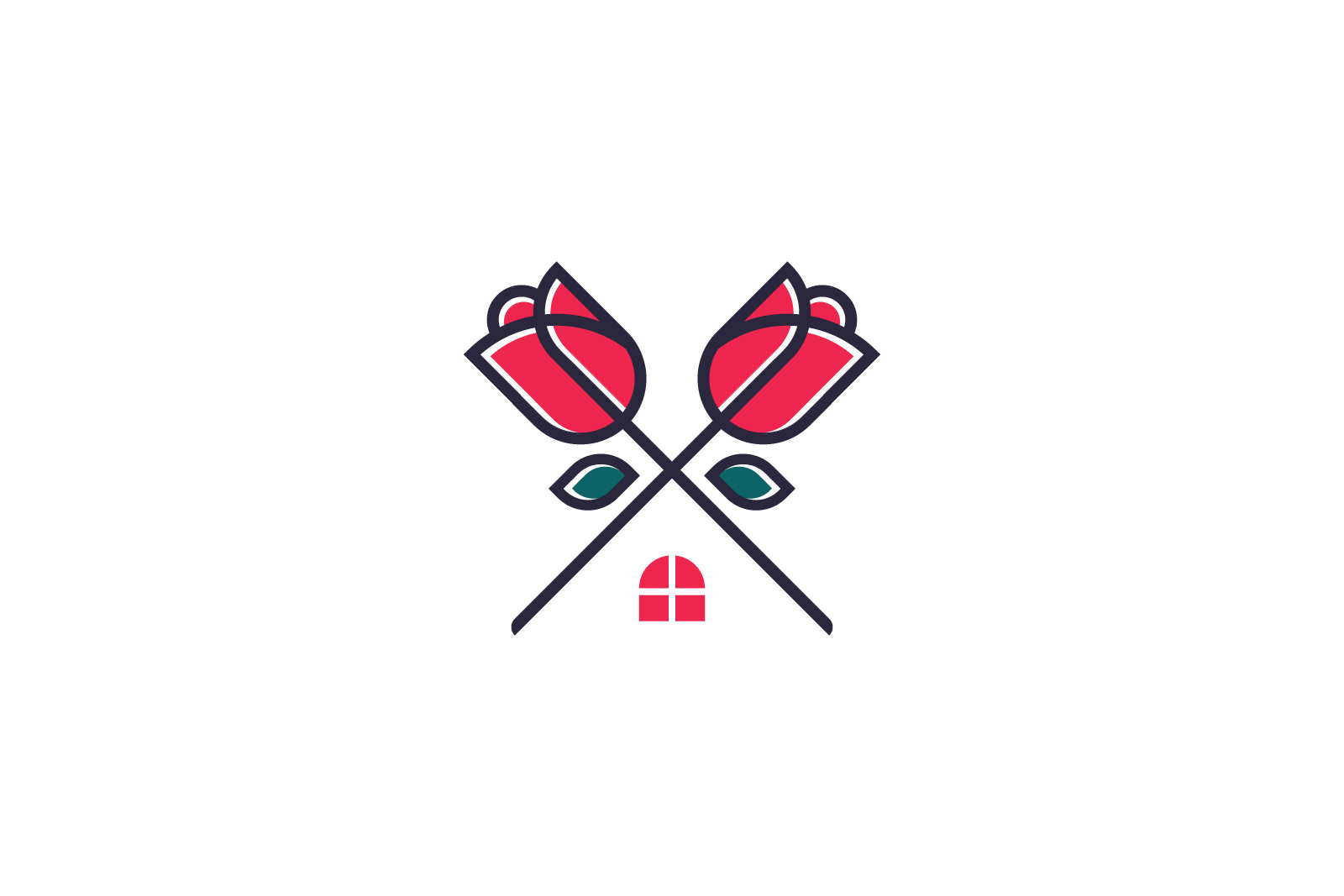 Rose Home Logo by Pixes on Dribbble