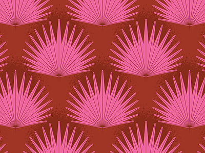 Fan Palm Pattern by Leah Moy on Dribbble