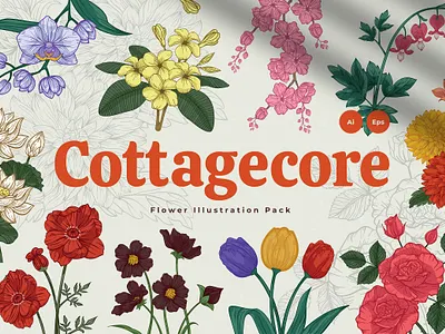 Cottagecore Illustration designs, themes, templates and downloadable ...