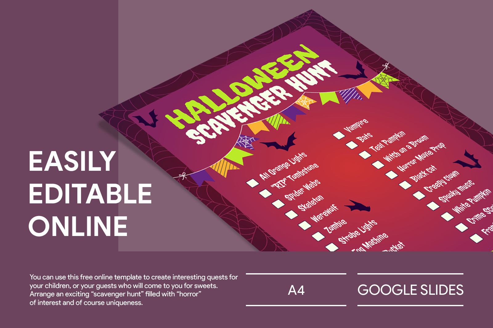 Halloween Scavenger Hunt Free Google Docs Template by Gdoc on Dribbble