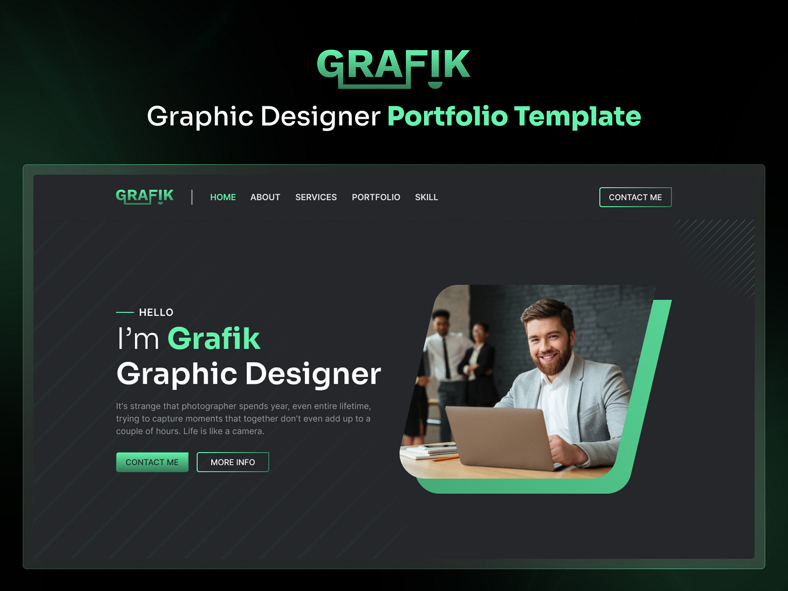 GRAFIK V3 – Graphic Designer Portfolio Website Template by Mahmudul ...