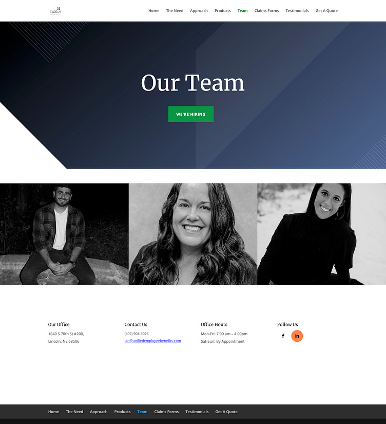 Unified Employee Benefits Website by Grant Riesen on Dribbble