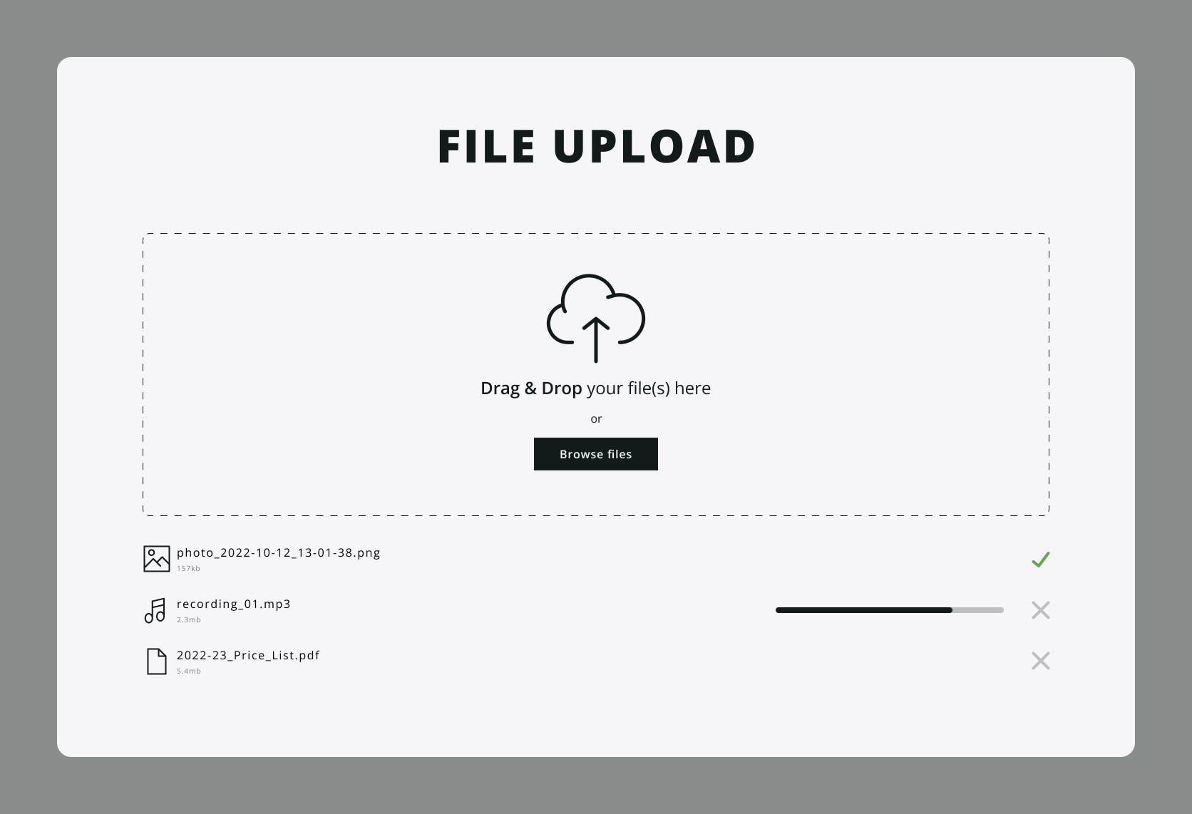 Browse thousands of File Upload App UI images for design inspiration ...