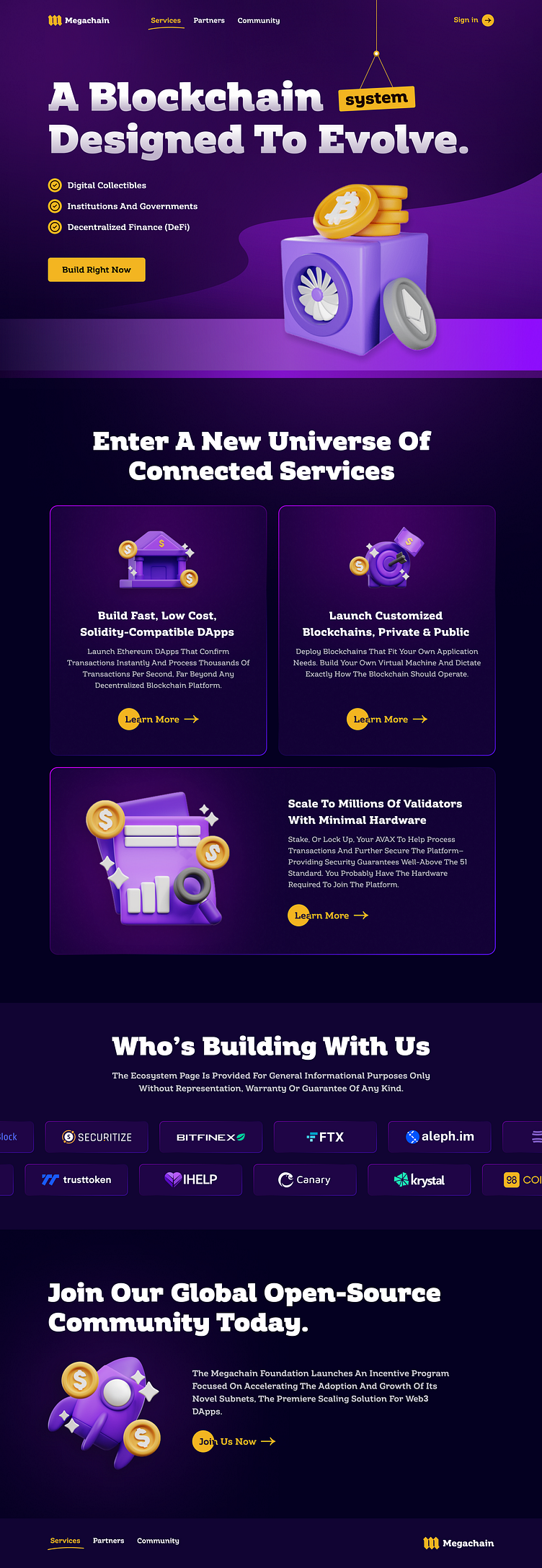 DeFi - Landing Page Redesign by Towshif Mahir 🔥 for ITO Team on Dribbble