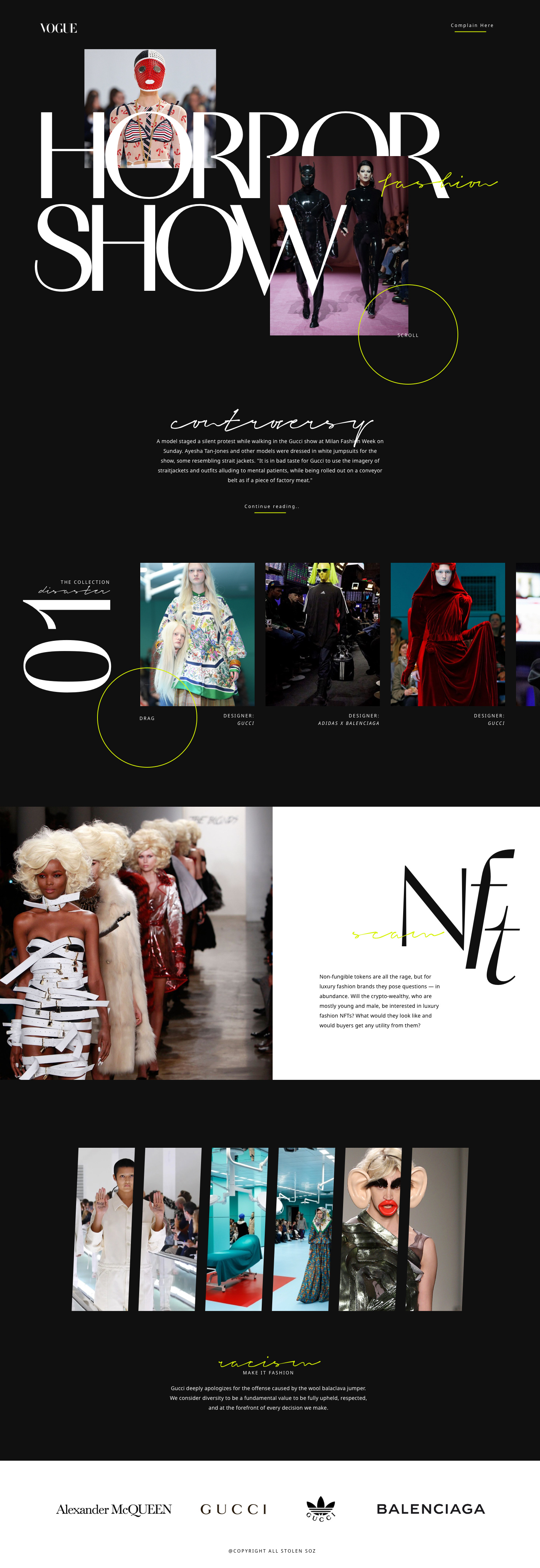 Horror Show - Mocktober 22' by Elena Rimeikaite for kooba on Dribbble