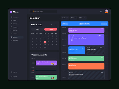 Calendar Schedule Web App UI by Sajib Rahman on Dribbble