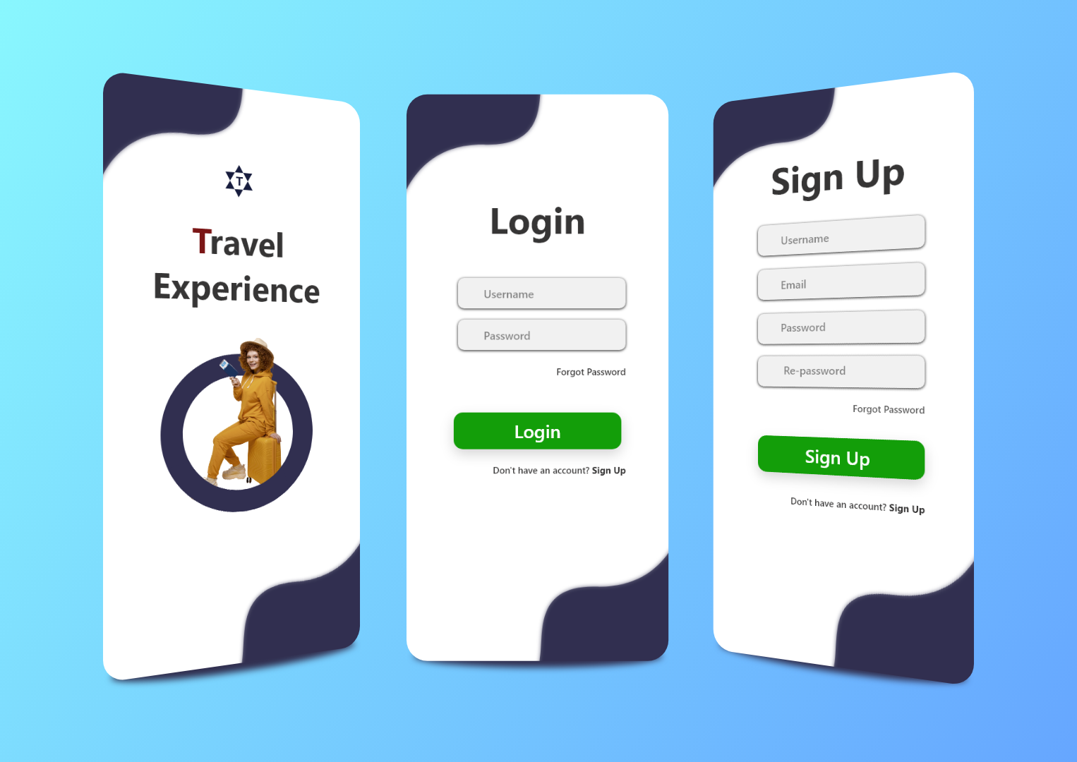 Travel Experience Login Page by Md. Zahid Hasan on Dribbble