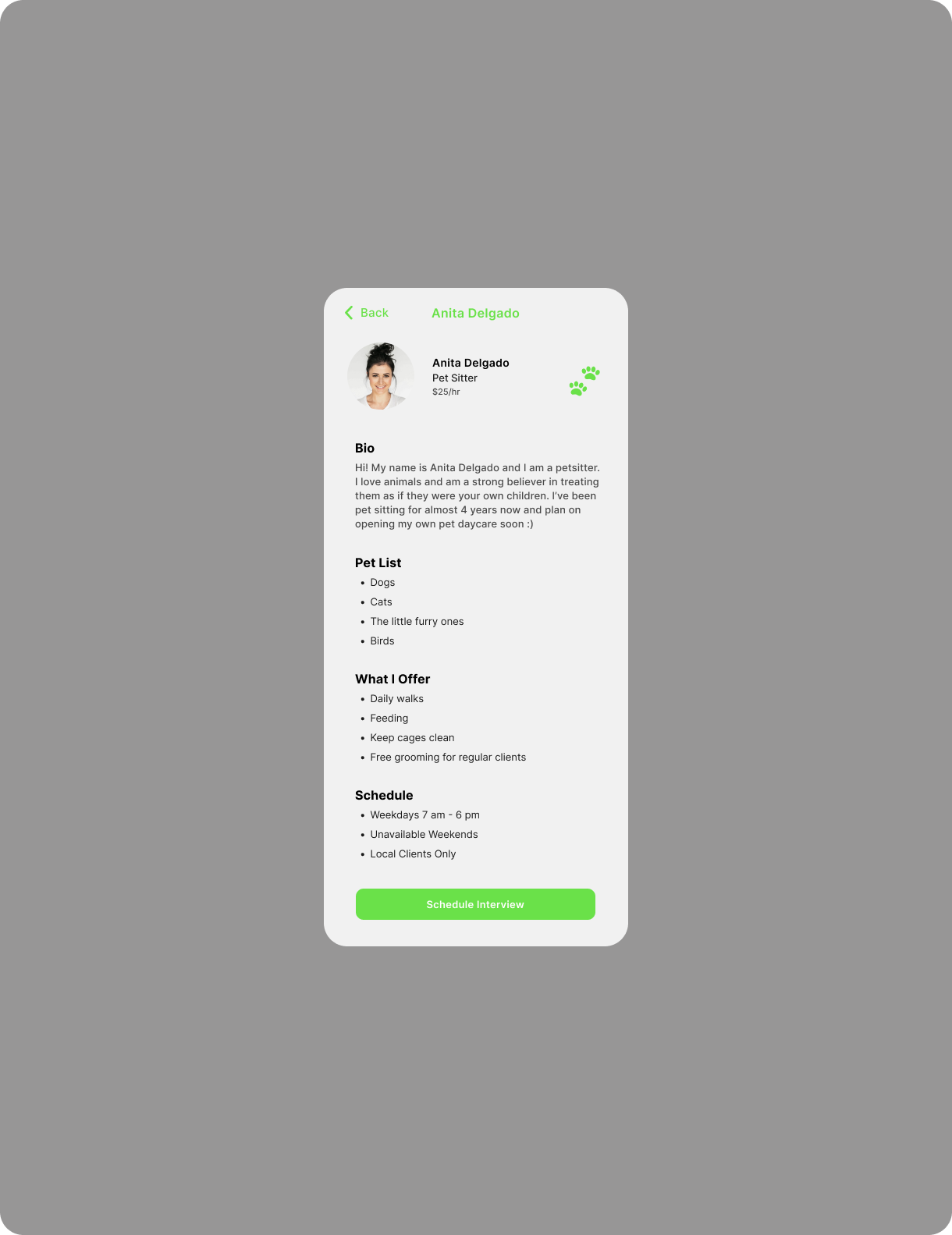 Mobile User Profile by Yahir on Dribbble