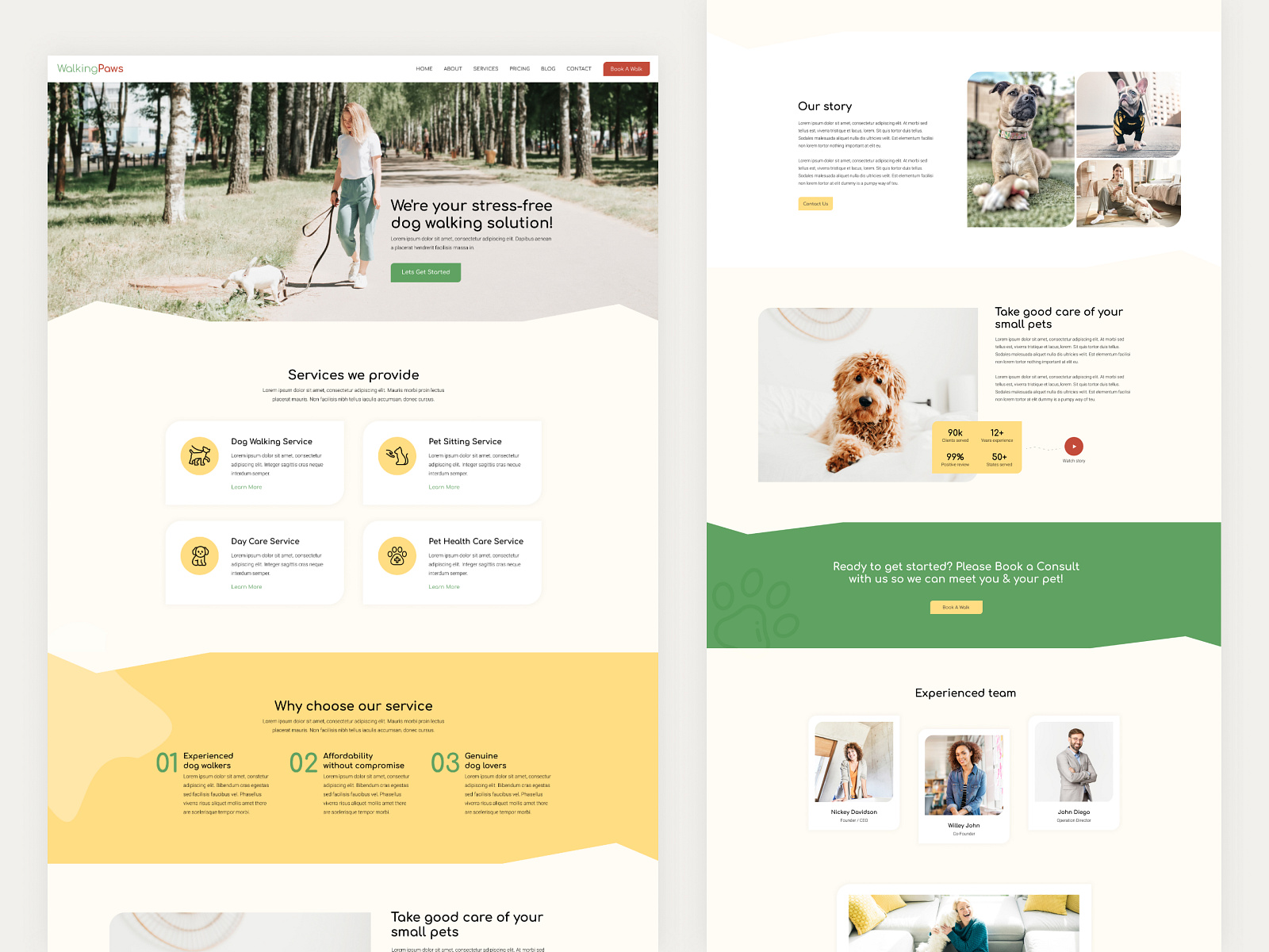 Walking Paws by Bicky Gurung on Dribbble