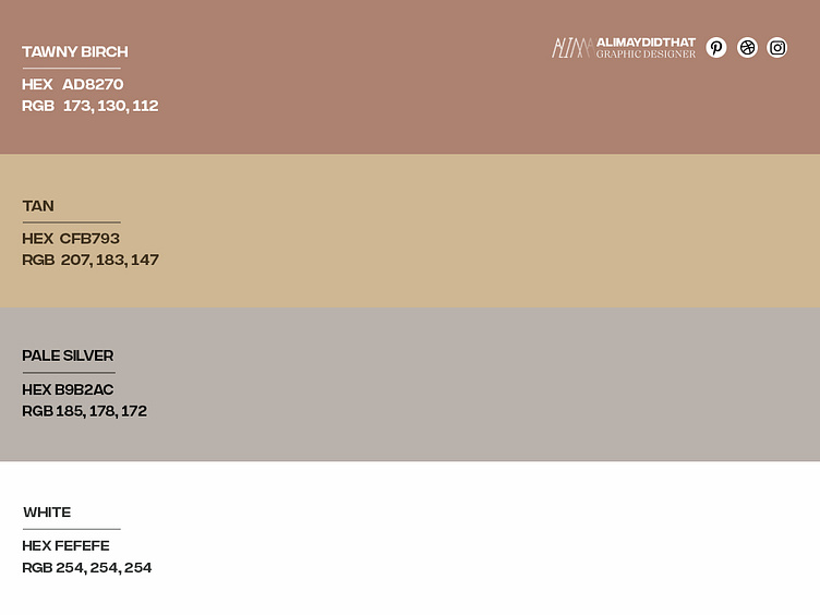 Color Palette #25 • Hex Codes & Names • ALIMAYDIDTHAT by ALIMAYDIDTHAT ...
