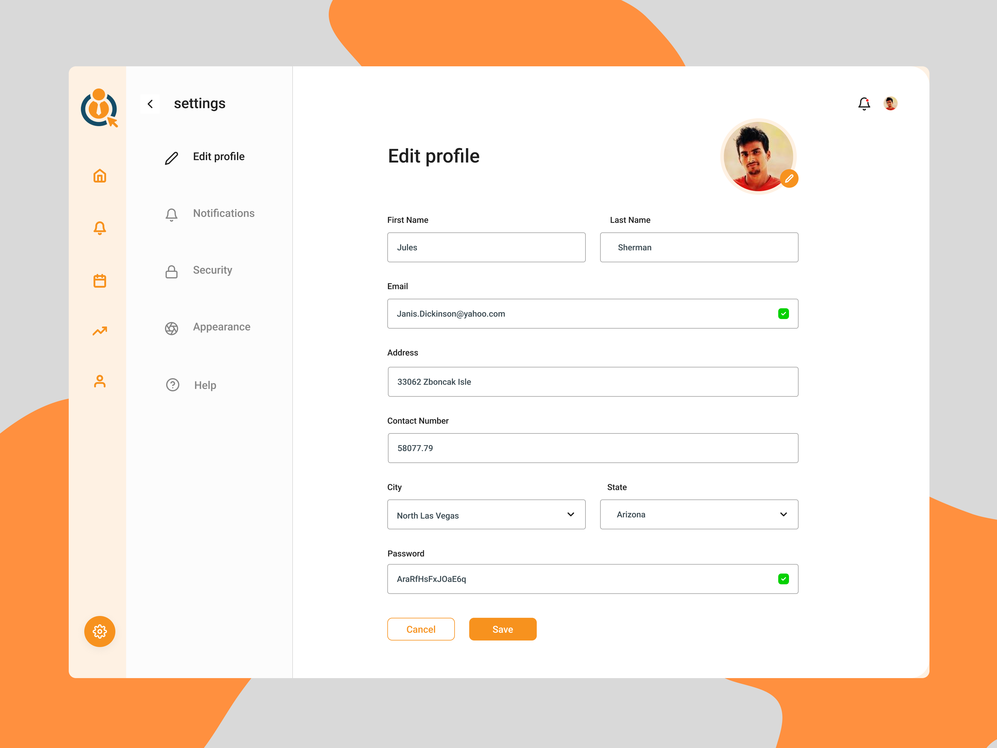 Setting page_ui by Shadi on Dribbble