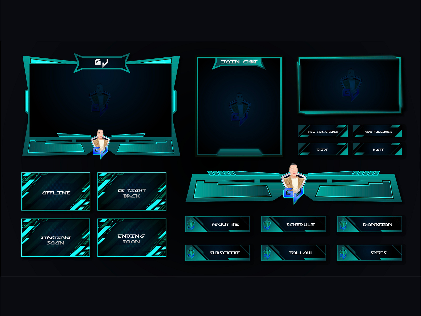Overlay For Streamer by Logo on Dribbble