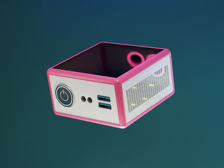 Minimal 3D Dribbble Desktop by 4rmvn for Duxica on Dribbble