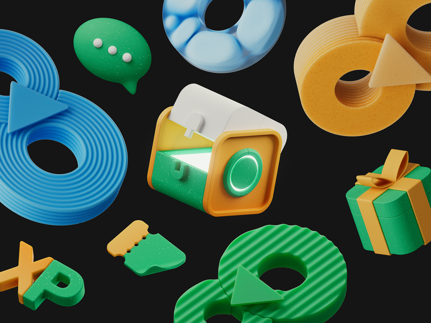 3d assets by Artemarty for ~/.space307 on Dribbble