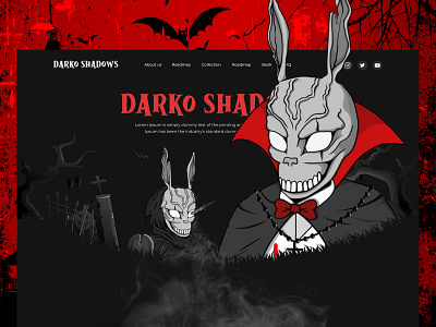 DARKO SHADOWS - NFT LANDING PAGE DESIGN - UI DESIGN - WEB3 by DesignWise on Dribbble