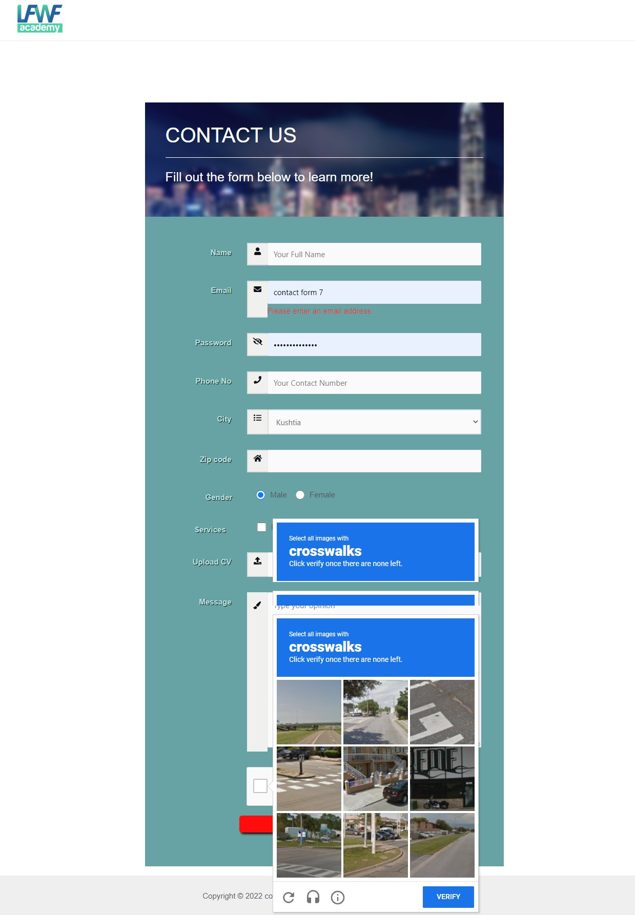Contact Form 7 by Arafat Suruj on Dribbble