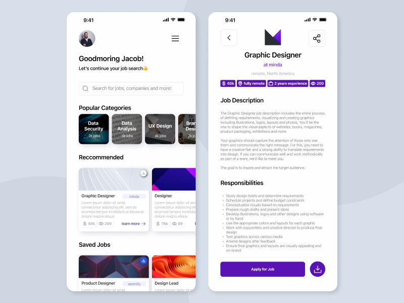Daily UI 50 - "Job Posting" by Veronika Latawiec on Dribbble
