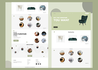 Furniture Website UI Design designs, themes, templates and downloadable ...