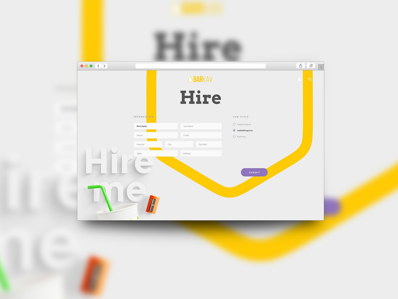 Career Page by Saina Salamipour on Dribbble