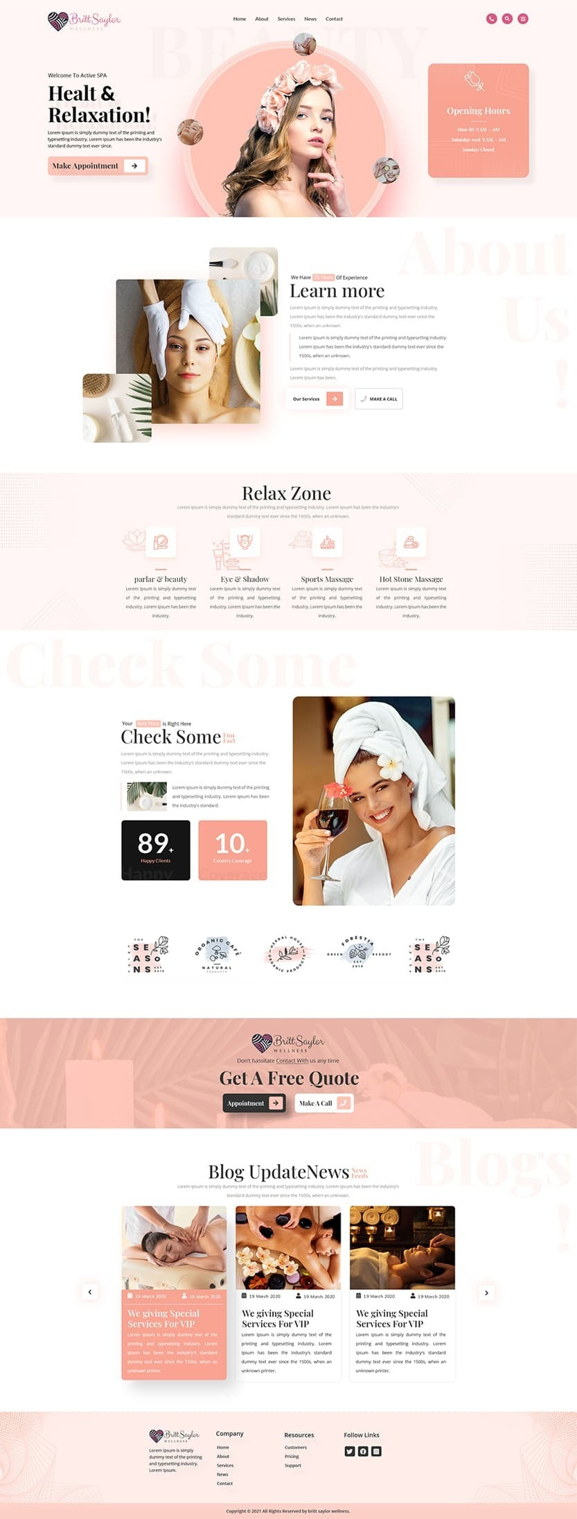 Best Graphic design Salon Template by milan godhani on Dribbble
