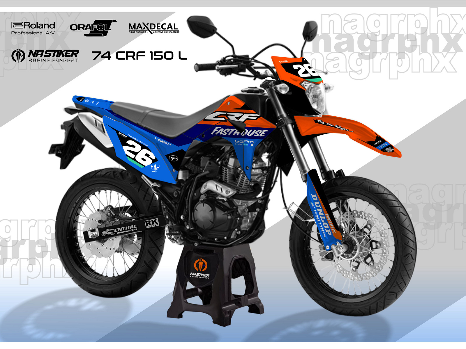 decal crf 150 l mockup crf 150 l by NASTIKER on Dribbble
