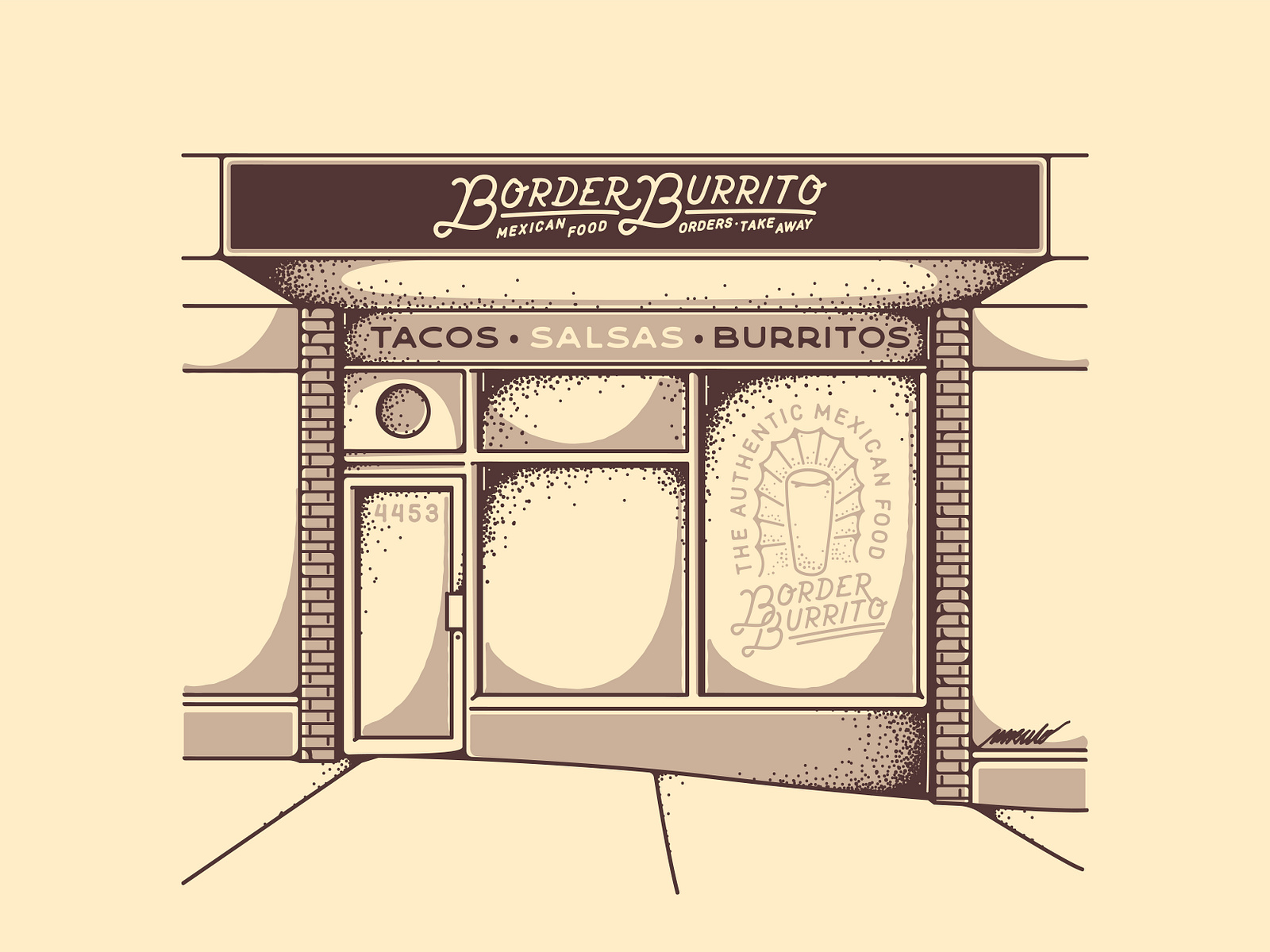Facade Series 4 - Border Burrito by Marcelo. on Dribbble