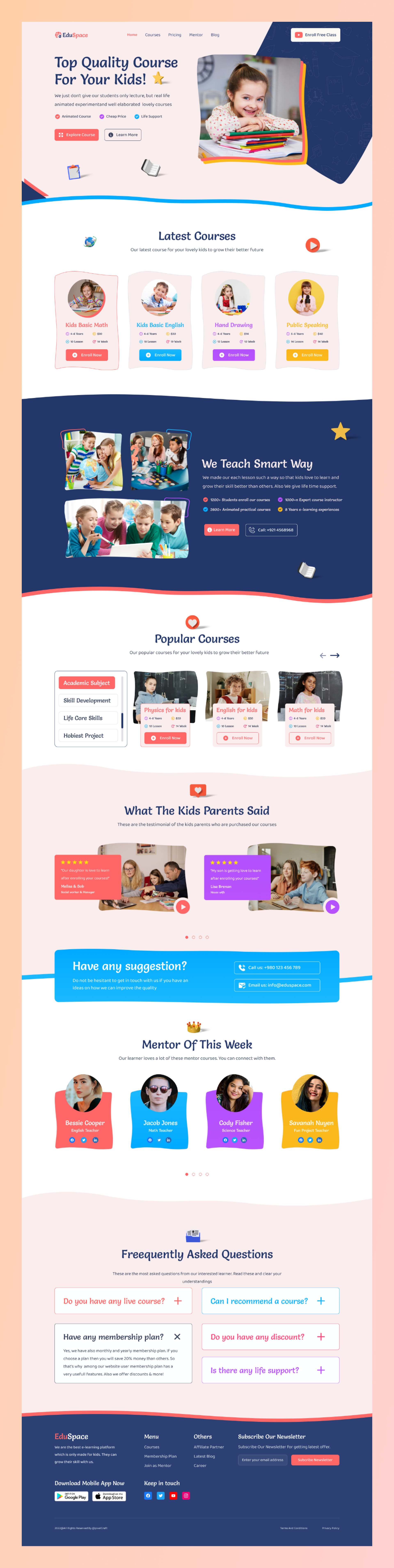 Children e-learning website & mobile responsive UI Design by Softvence Delta UI/UX for Softvence ...