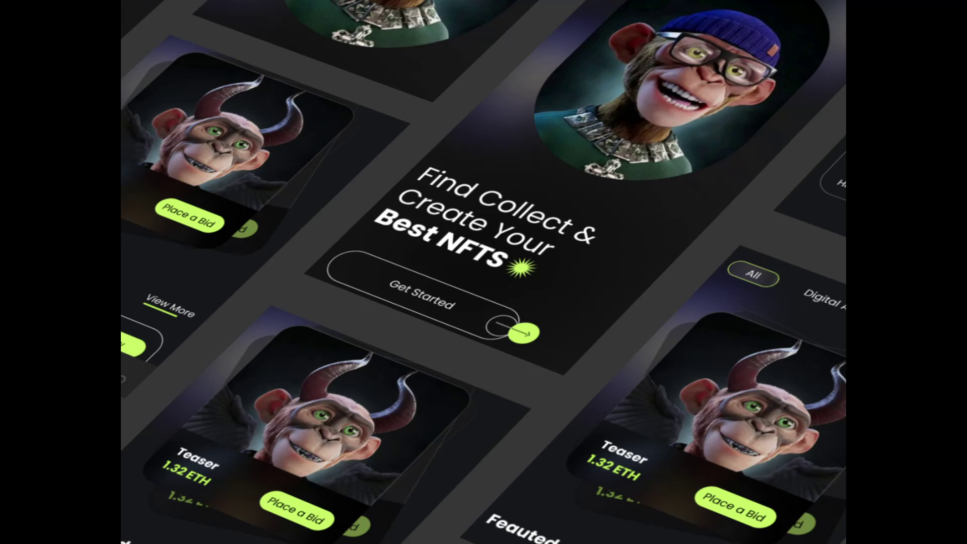 APE NFT Marketplace Mobile App Design by Pixenite Pvt. Ltd. on Dribbble