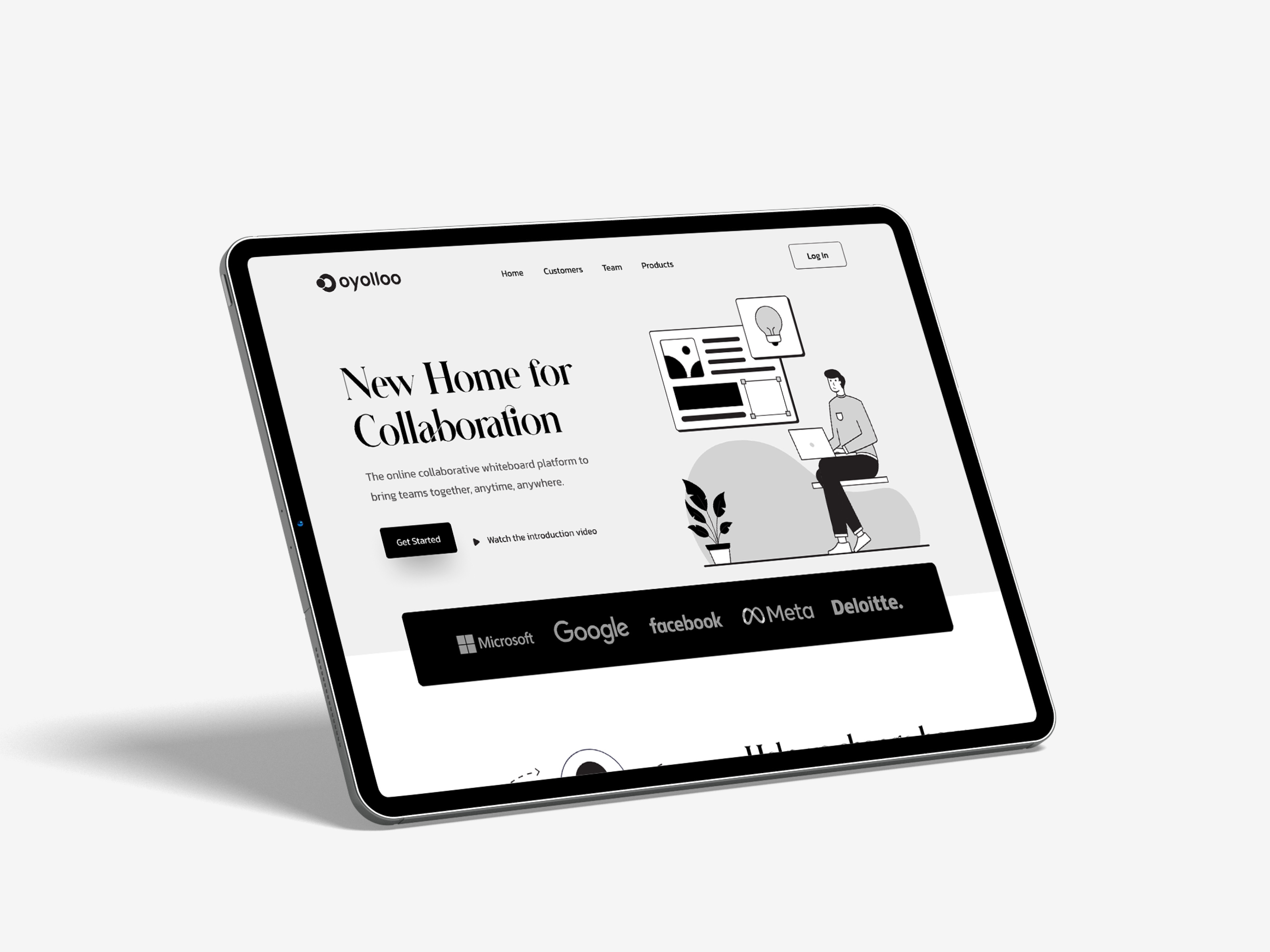 Collaboration Website Landing Page Template by Saiful Miah for Oyolloo ...