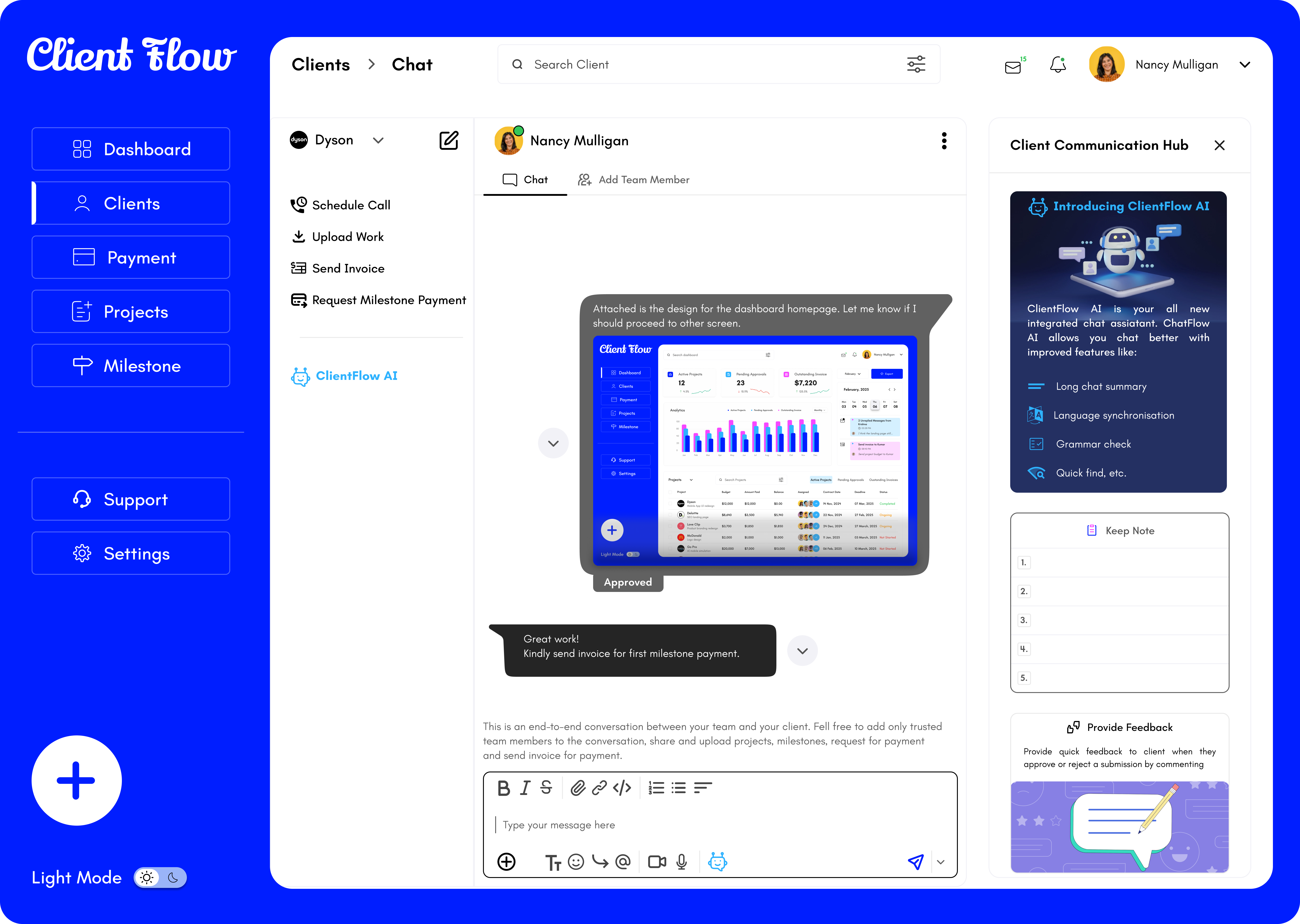 Client Flow — A Client Management Portal by Godwin Okwong on Dribbble