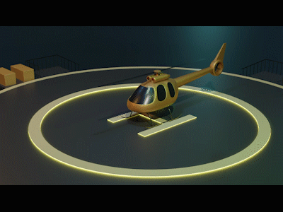 Cute Helicopter Loop Animation | Blender by Ibney Fahad on Dribbble