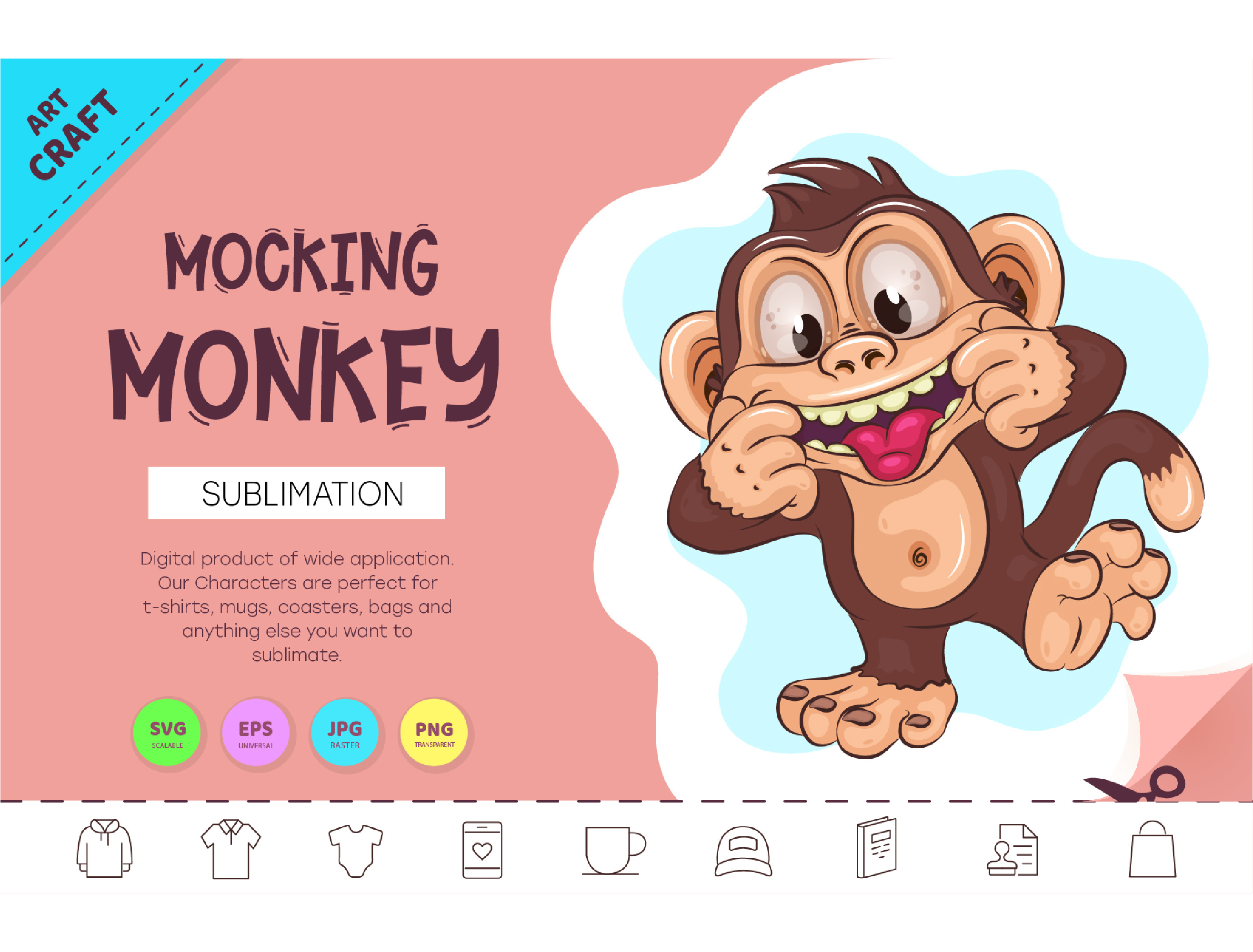 Cartoon Mocking Monkey. by Andrey KENO on Dribbble