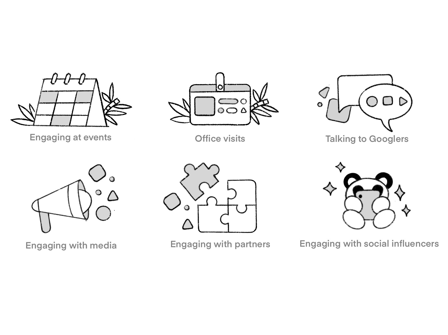 Google icons by Ivan Haidutski on Dribbble