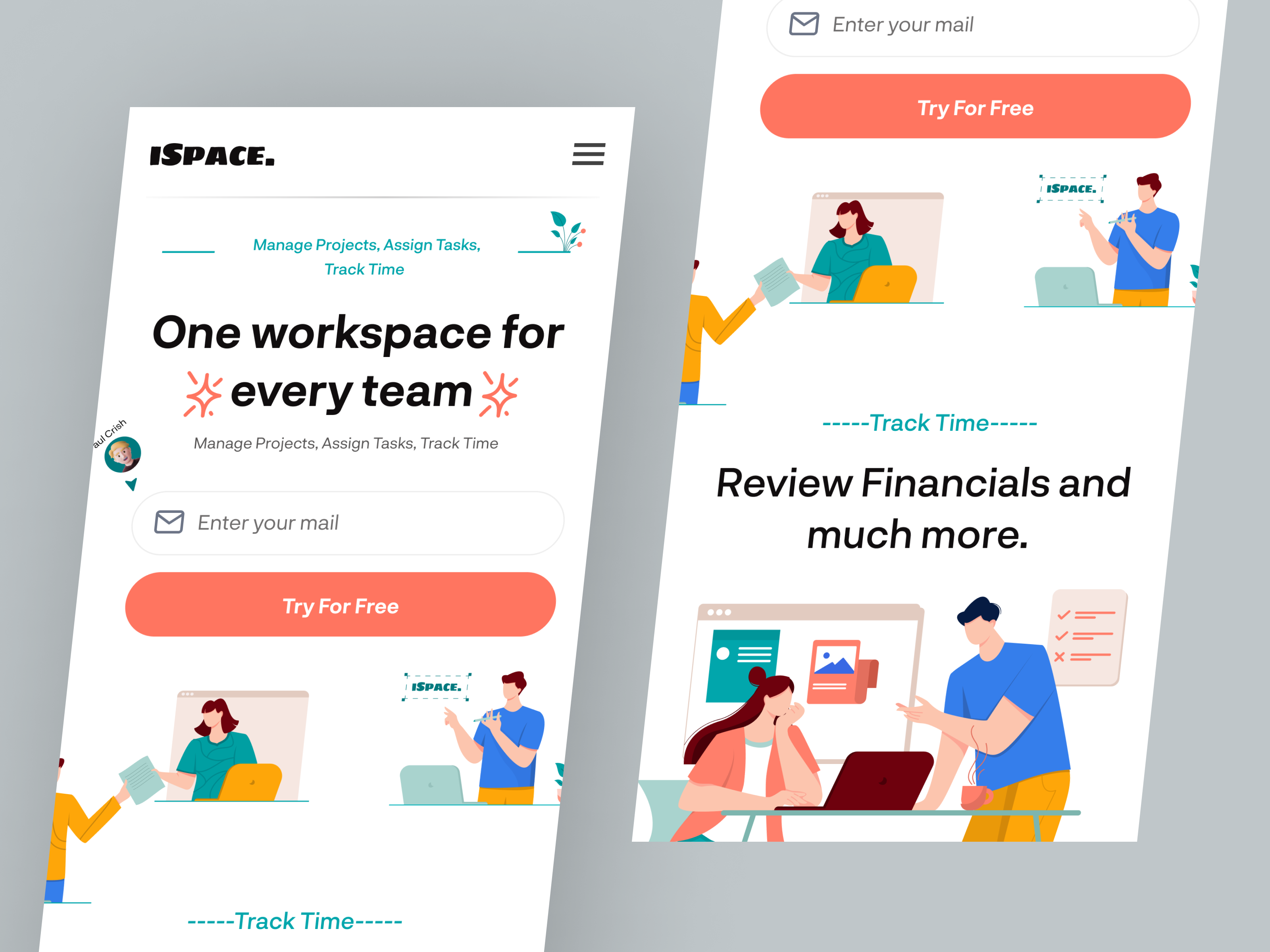 Task Management Website: Landing page by Mehedi Titas for UIHUT - UI UX ...