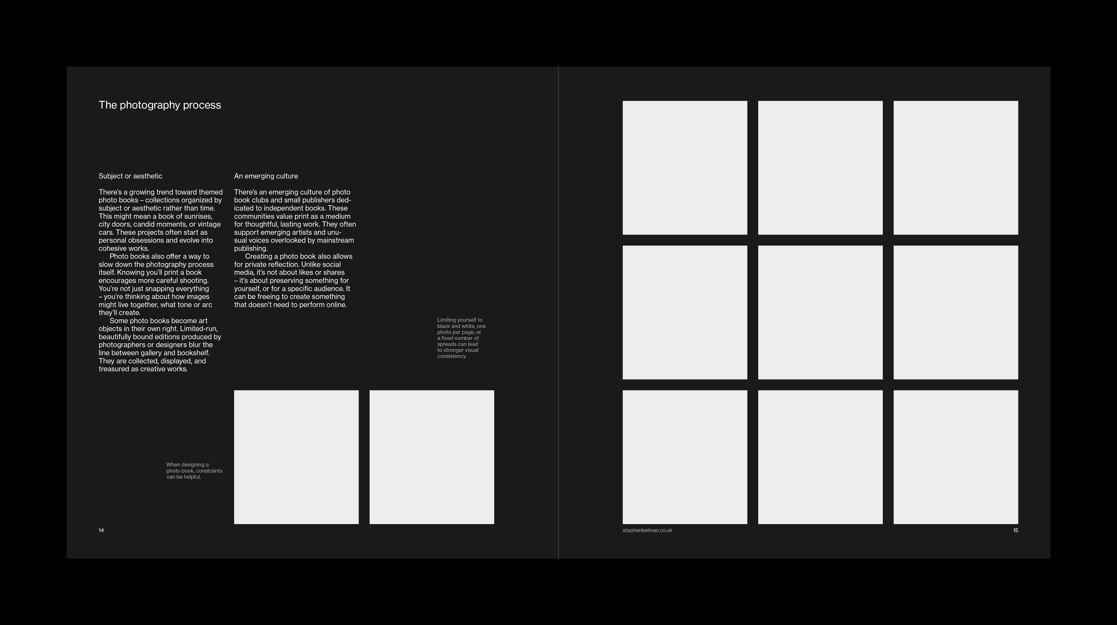 Square Photobook Grid System for InDesign | Sans by Stephen Kelman on ...