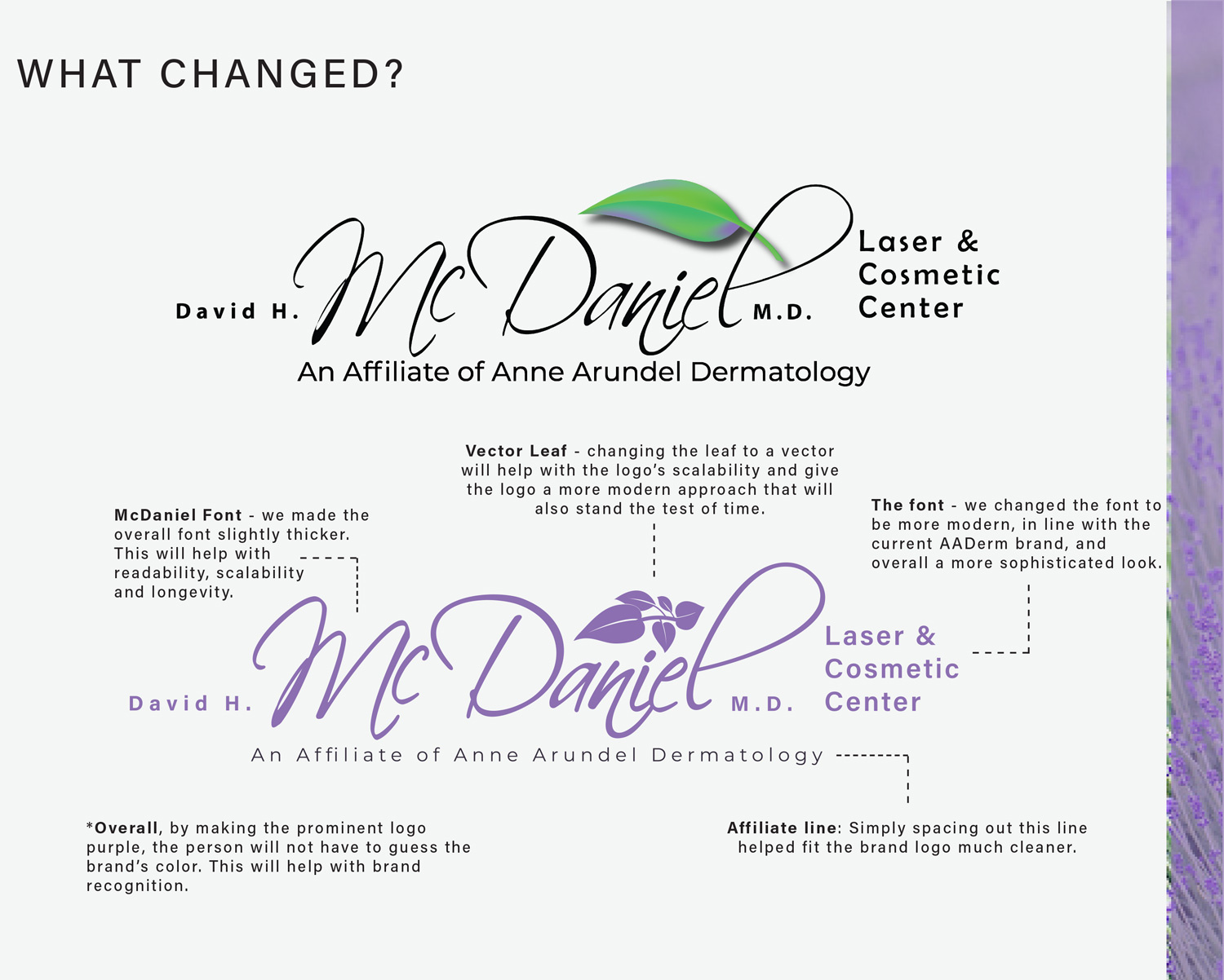 McDaniel Logo Rebrand by Hope Silbak on Dribbble